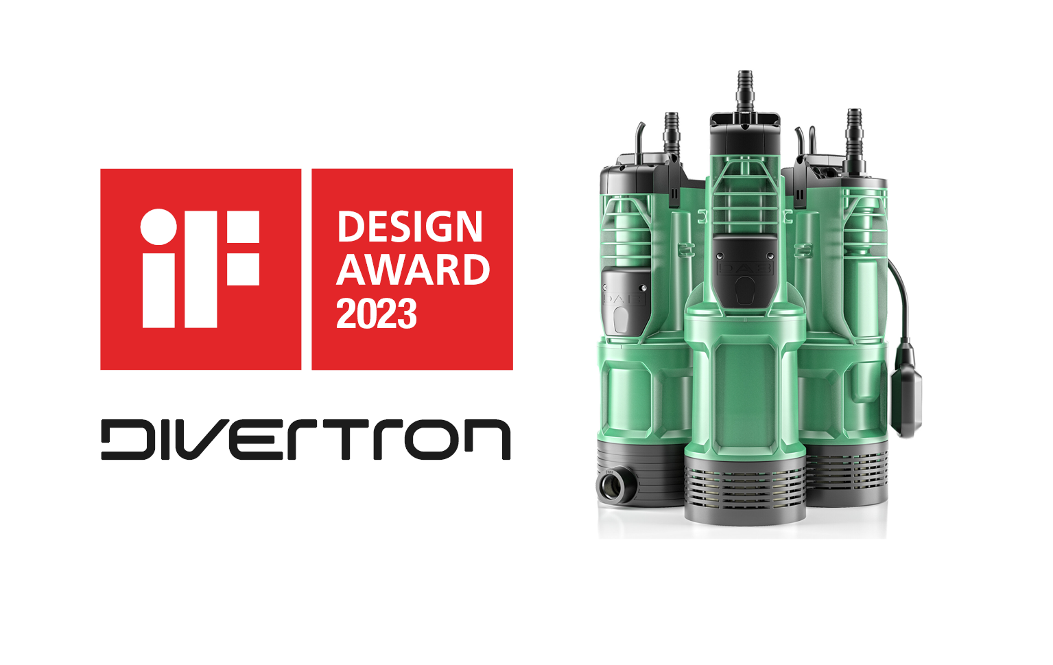 Divertron Tauchdruckpumpe gewinnt iF Design Award 2023 | Dab Website